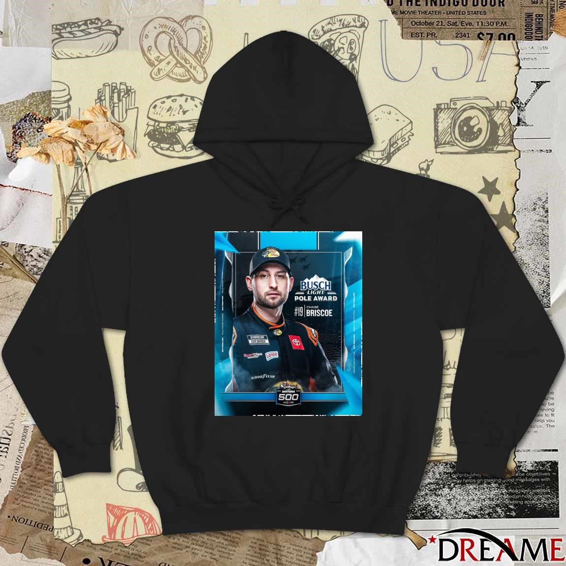 Official NASCAR Busch Light Pole Award Chase Briscoe #19 Daytona 500 ...