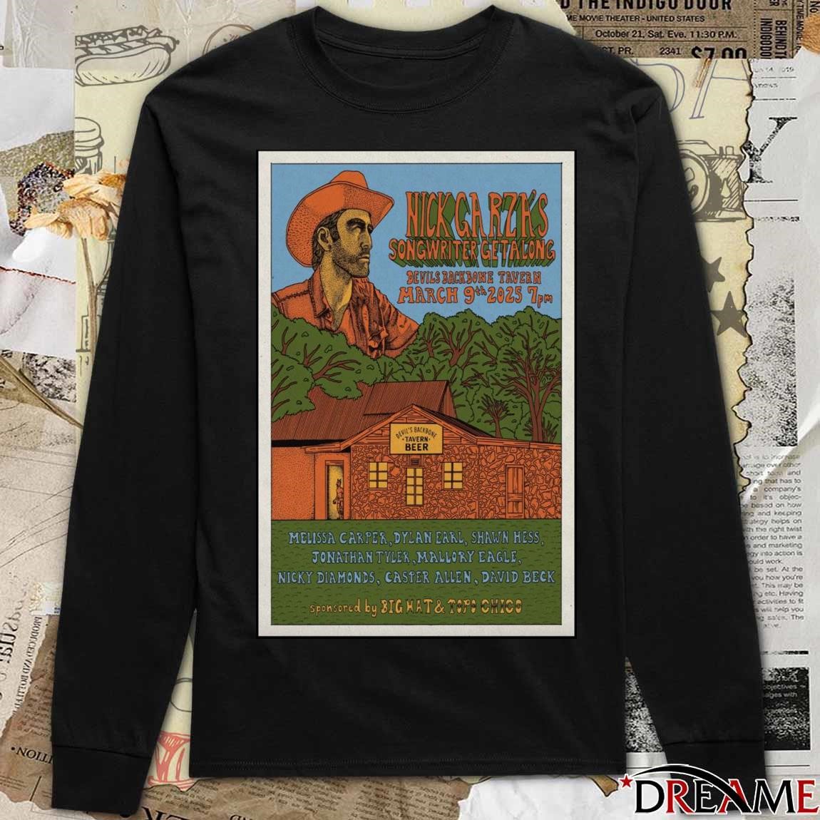 Official Poster Nick Garza's Get Along Devil's Backbone Tavern Fischer ...