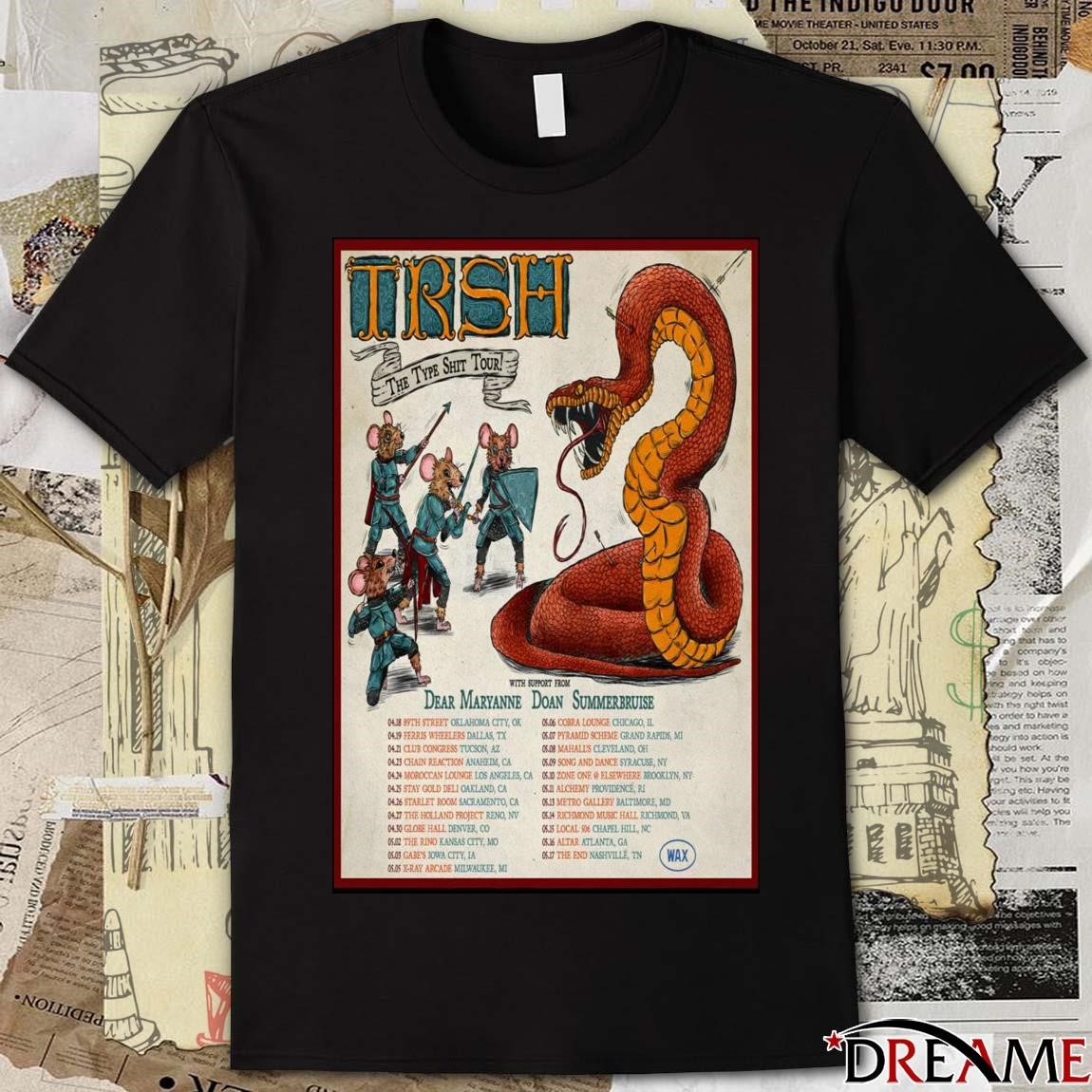 Official Poster TRSH The Type Shit Tour 2025 With Support From Dear ...