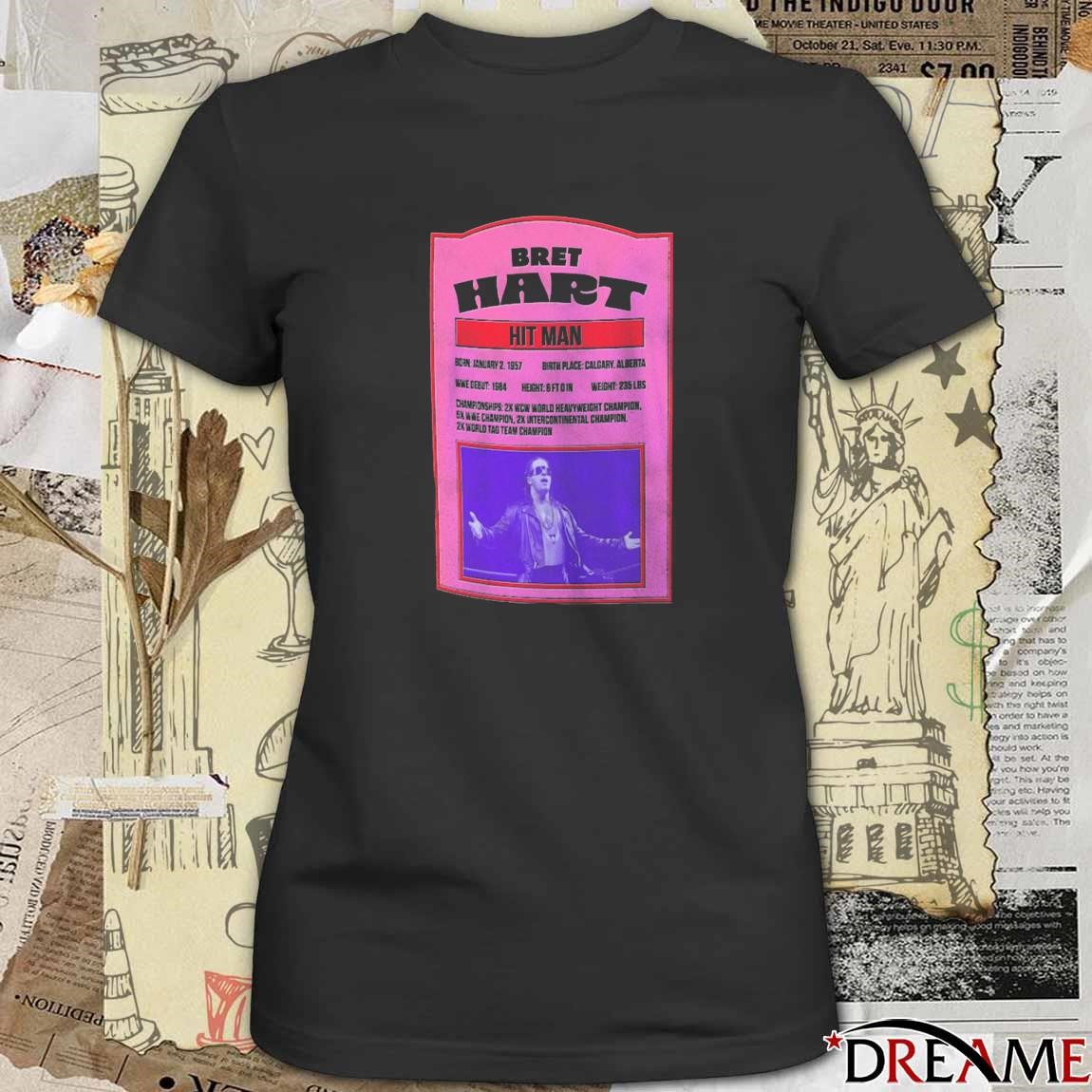 Official Ripple Junction Bret Hart Hitman Vintage Sports Card Born Jan ...