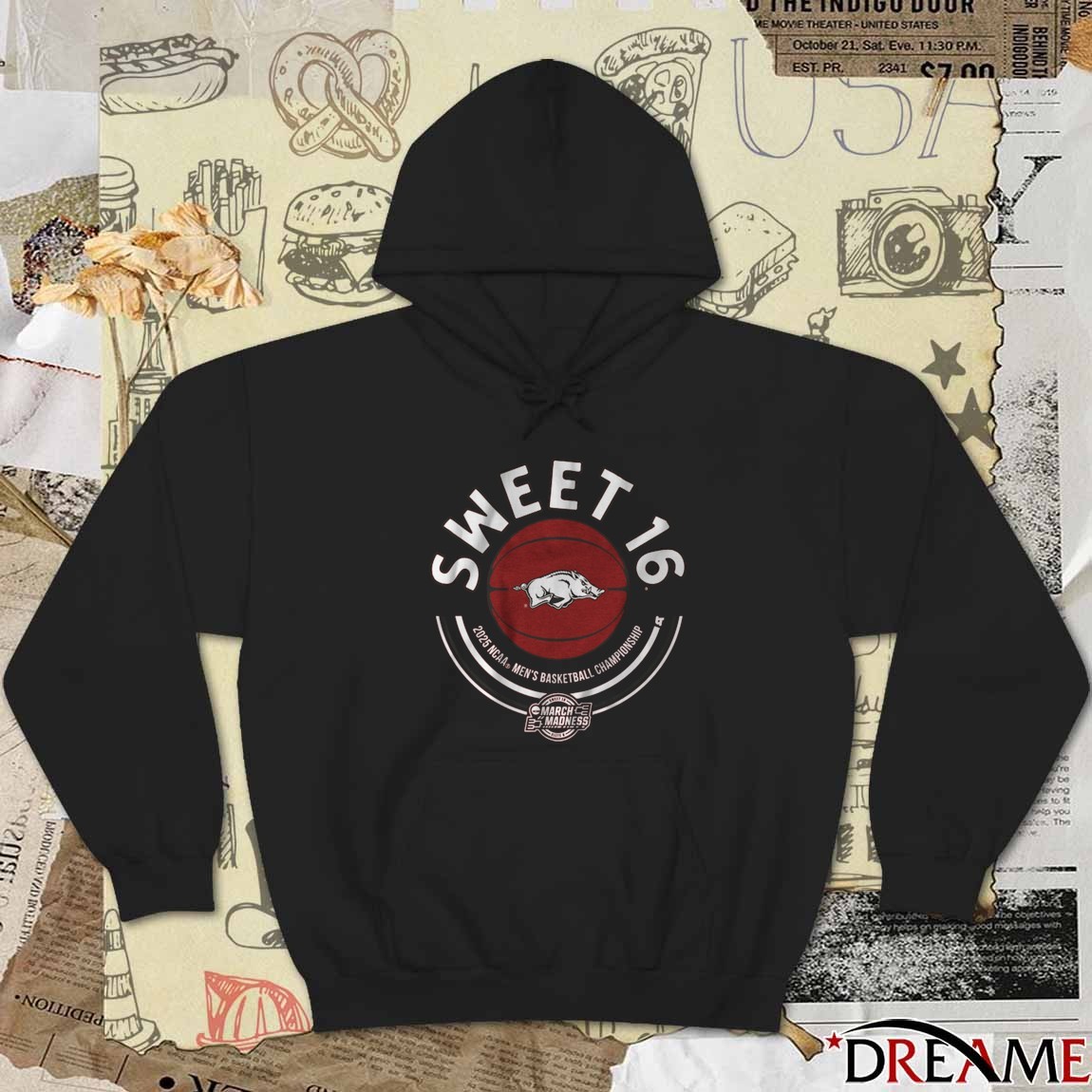 Official Arkansas Razorbacks Basketball Sweet 16 NCAA Men's Basketball ...