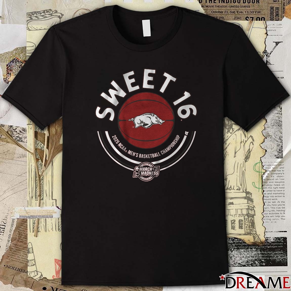 Official Arkansas Razorbacks Basketball Sweet 16 NCAA Men's Basketball ...