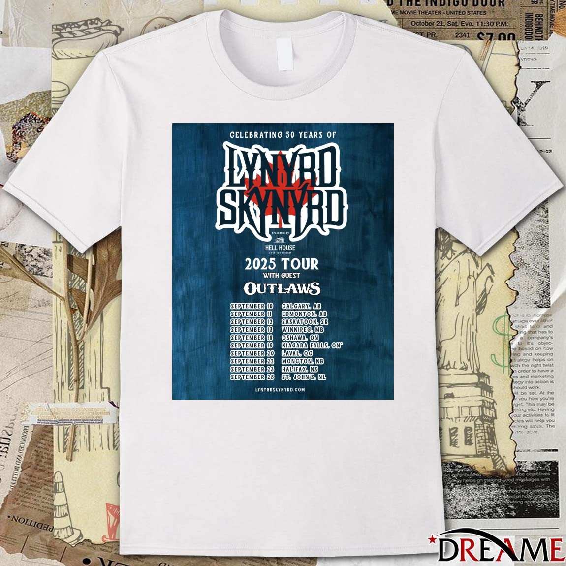 Official Celebrating 50 Years Of Lynyrd Skynyrd 2025 Tour With Guest ...