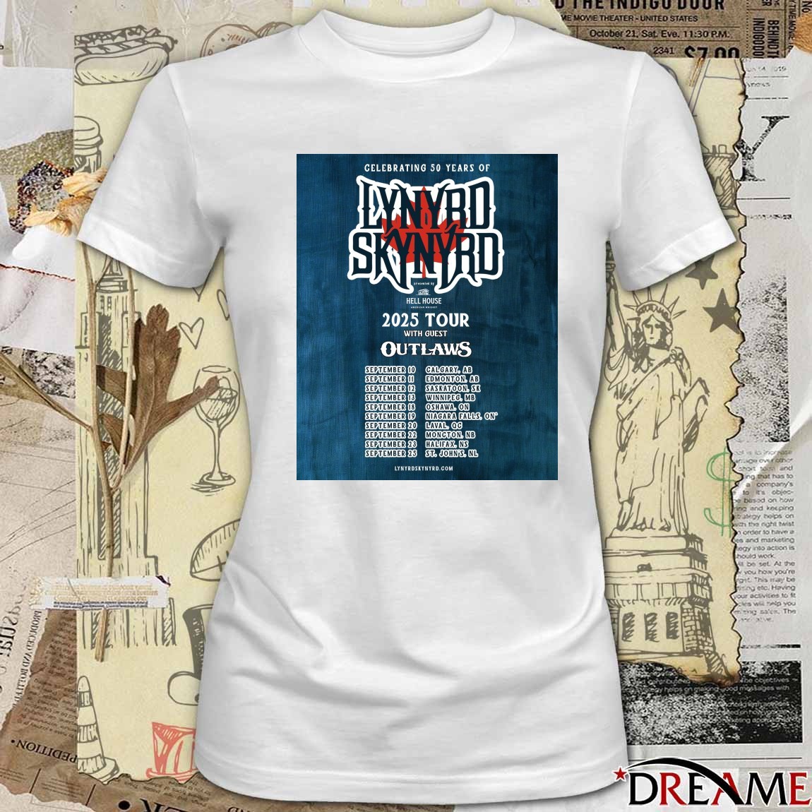 Official Celebrating 50 Years Of Lynyrd Skynyrd 2025 Tour With Guest ...