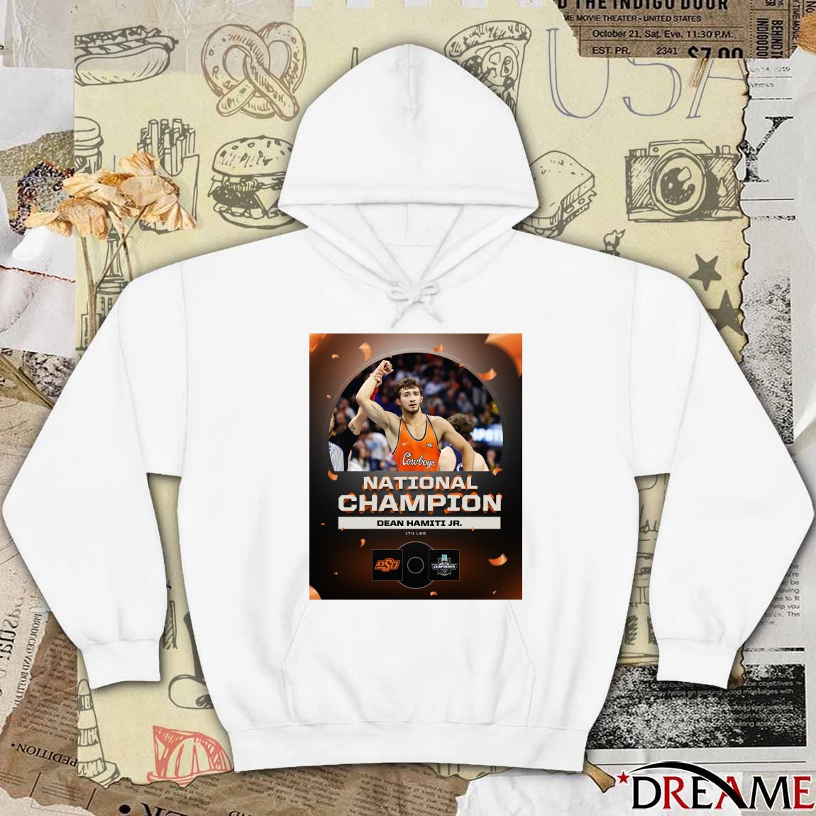 Official National Champion Dean Hamiti Jr. 174 LBS OSU Cowboy Wrestling ...