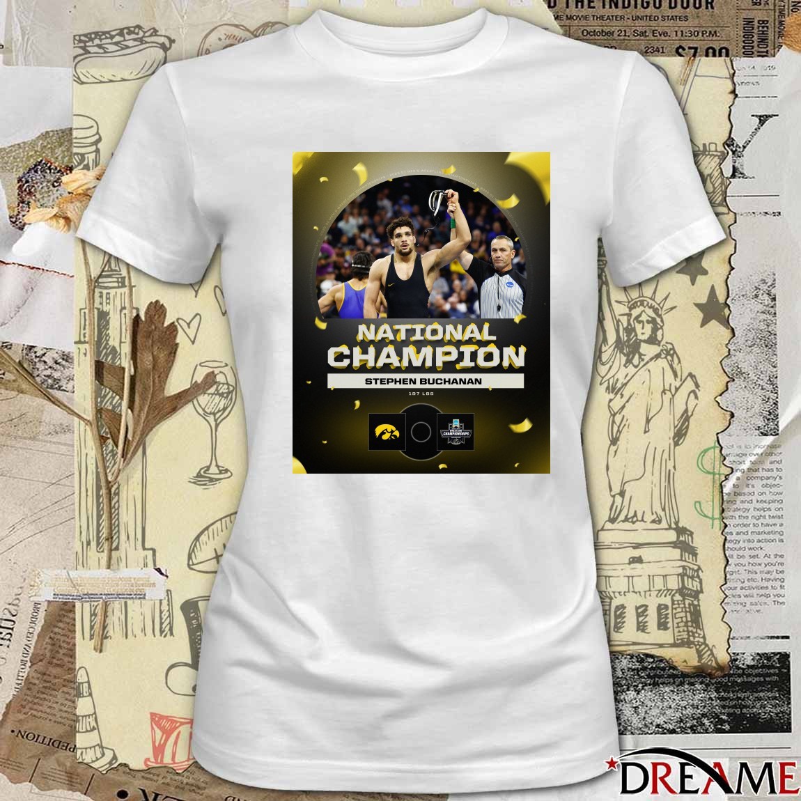 Official National Champion Stephen Buchanan 197 LBS Iowa Hawkeye ...