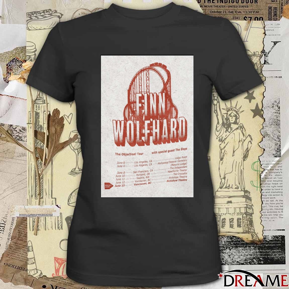 Official Poster Finn Wolfhard The Objection Tour 2025 With Special Guest The Slaps June 5 Los ...