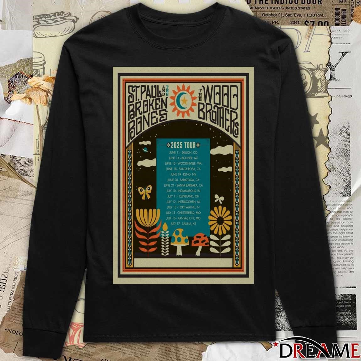 Official Poster St.Paul And The Broken Bones Tour 2025 Jun 11 Diwon CO ...