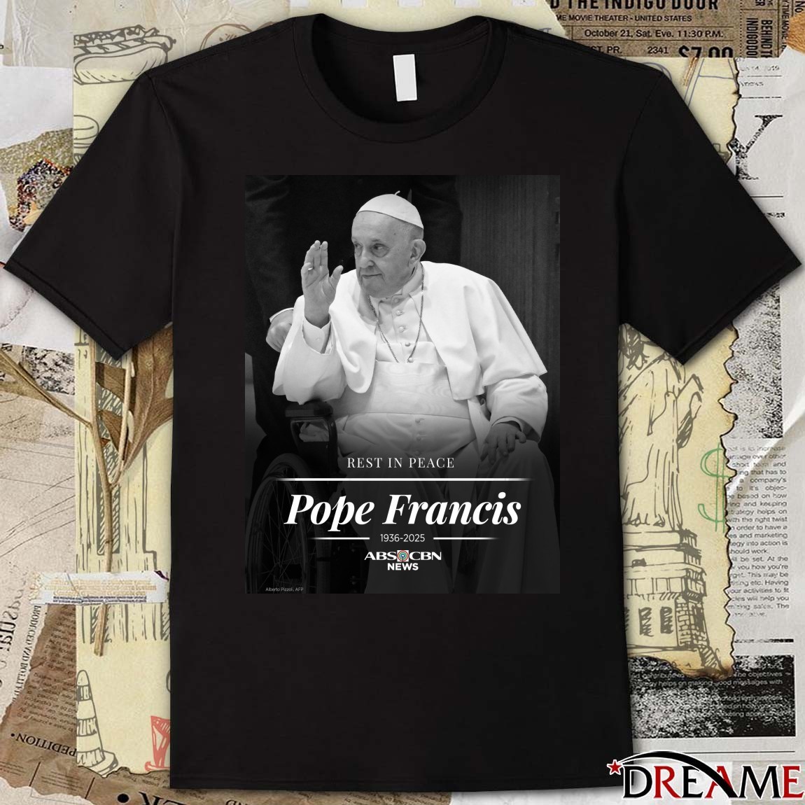Official ABS-CBN News Rest In Peace Pope Francis 1936-2025 Poster t ...