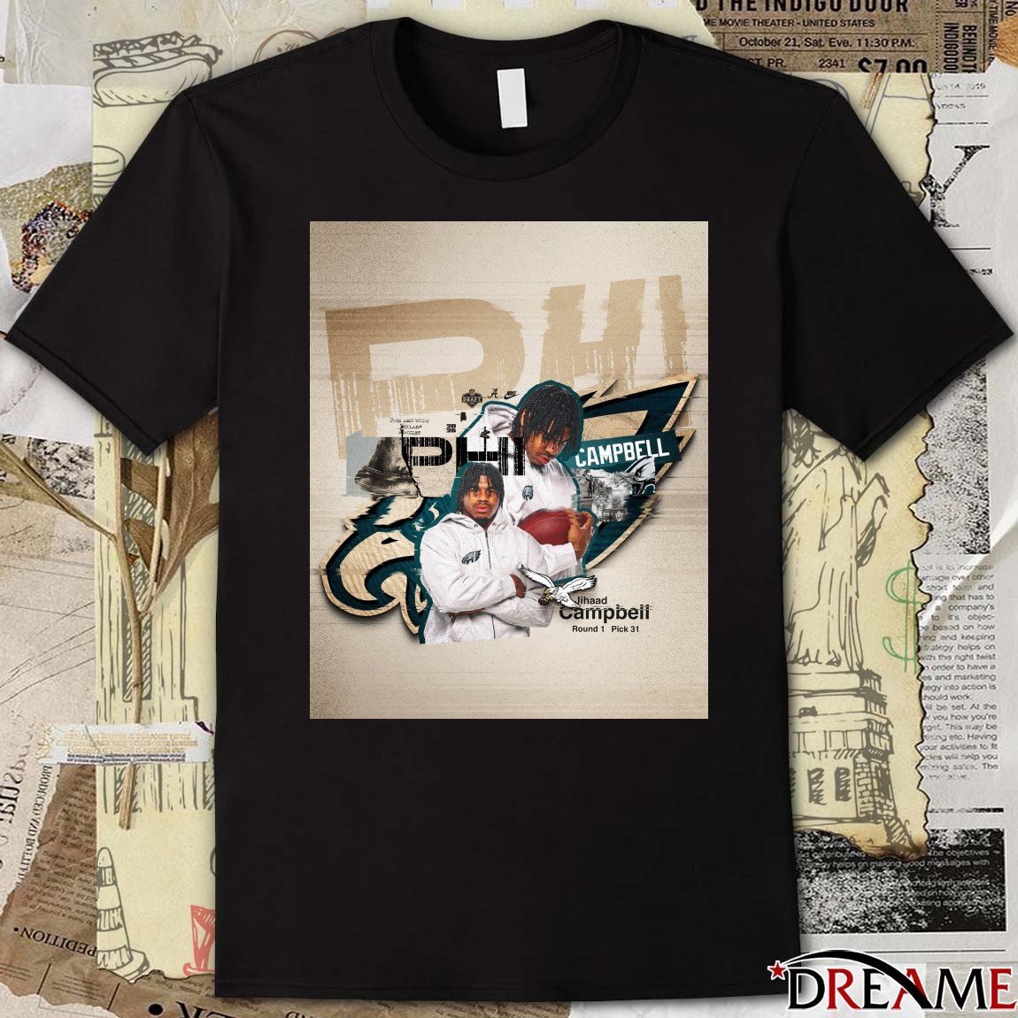 Official Alabama Crimson Tide football Jihaad Campbell Philadelphia ...