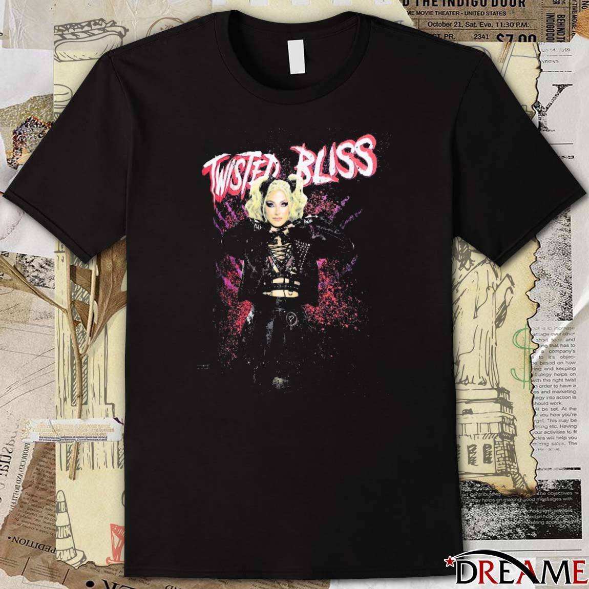 Official Alexa Bliss Twisted Bliss Mineral Wash WWE 2025 t-shirt, hoodie, sweater, long sleeve ...