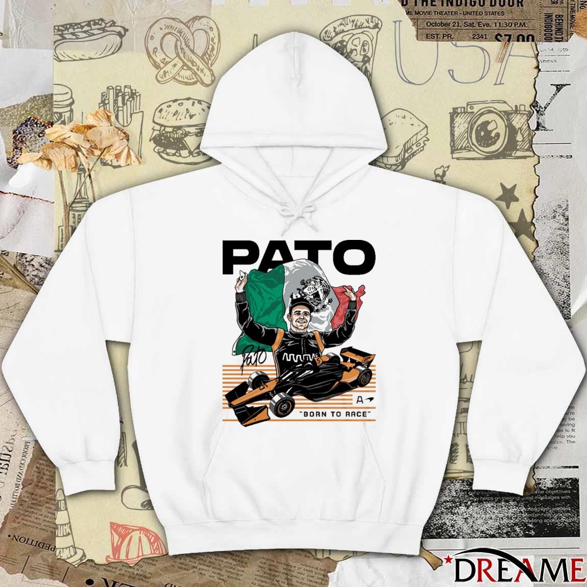 Official Arrow McLaren Pato O'Ward Born to Race Graphic Signature t ...