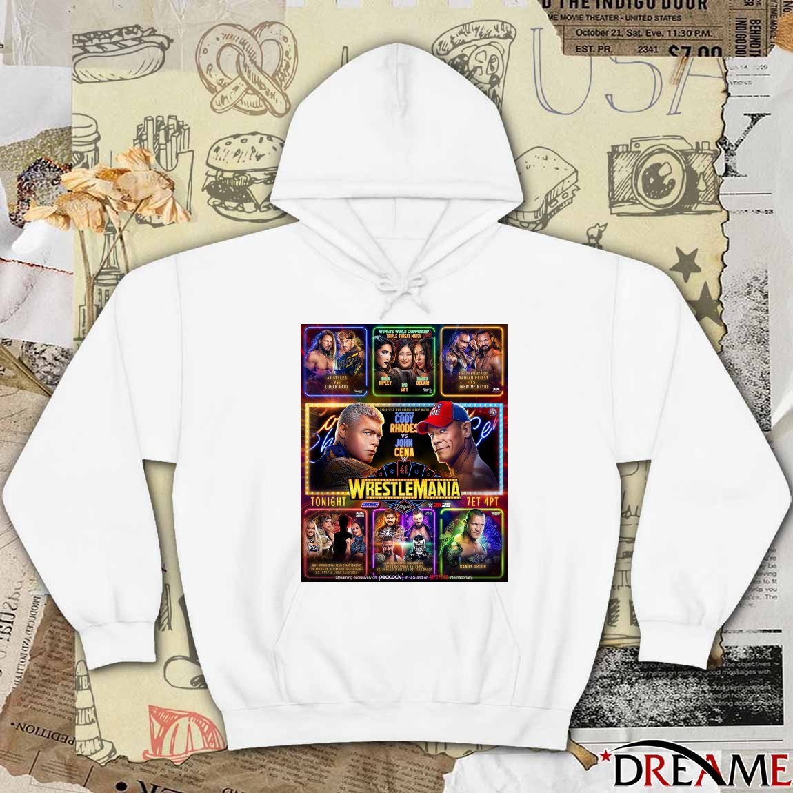 Official Cody Rhodes Vs John Cena, Aj Styles Vs Logan Paul, Rhea Ripley ...