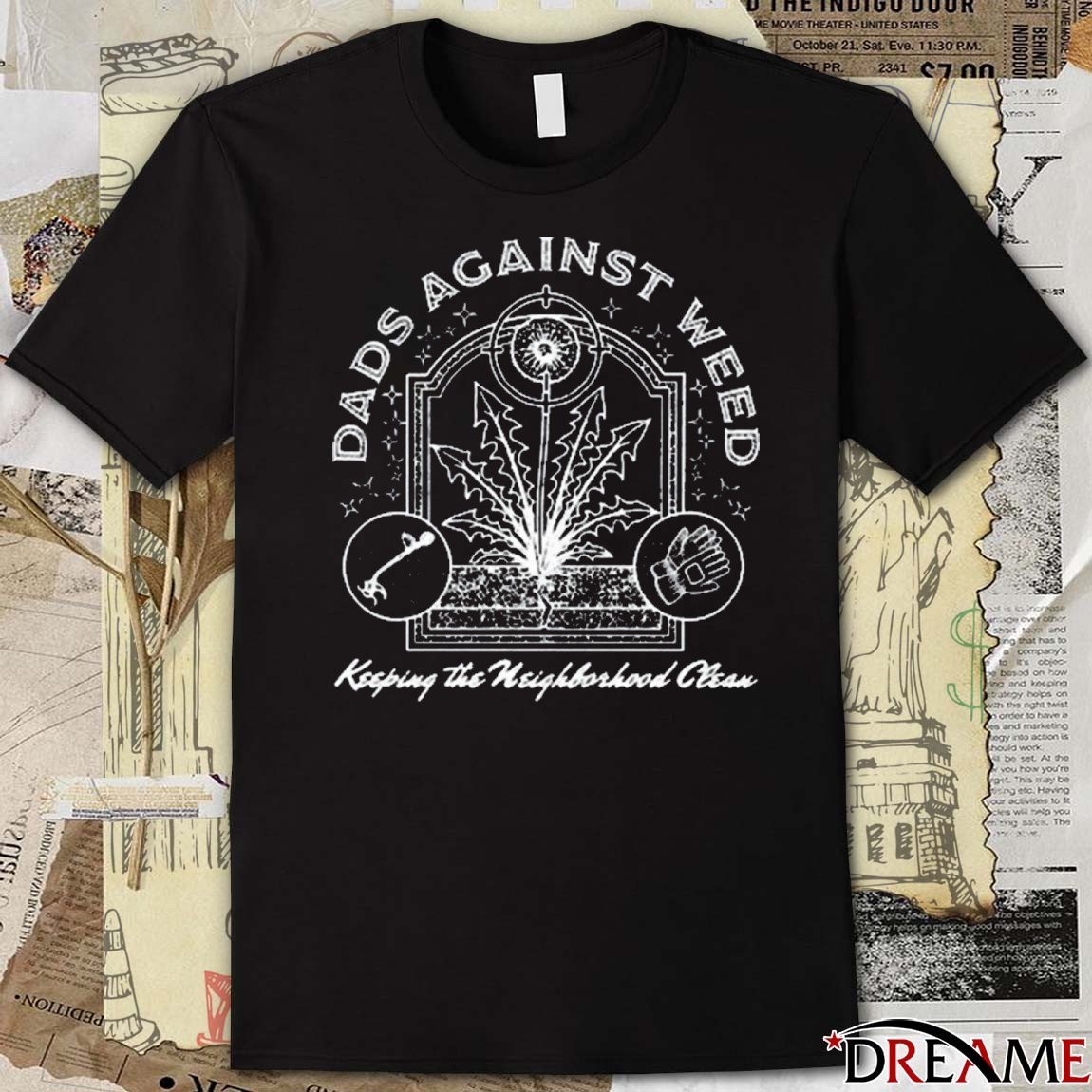Official Dads Against Weed Keeping The Neighborhood Clean 2025 t-shirt ...