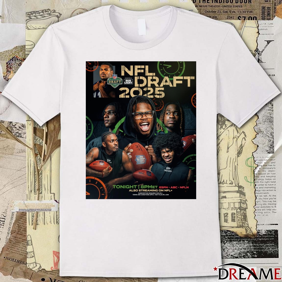 Official Draft Day Is Here 2025 NFL Draft Tonight April 24–26 Poster t-shirt, hoodie, sweater ...