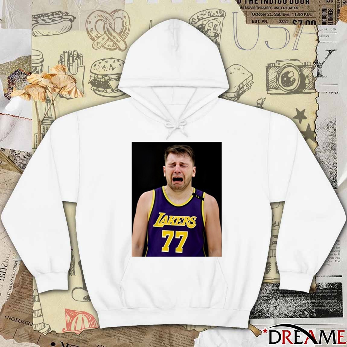 Official Justin Gaard Luka Doncic Lakers Crying 2025 t-shirt, hoodie ...