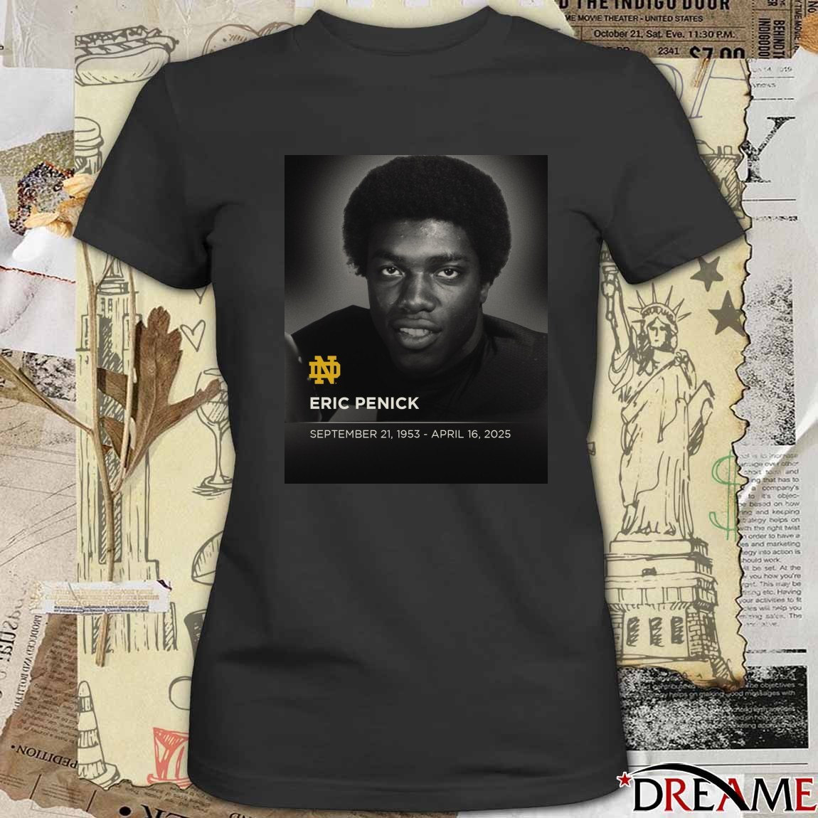 Official Notre Dame Fighting Irish football RIP Eric Penick September ...