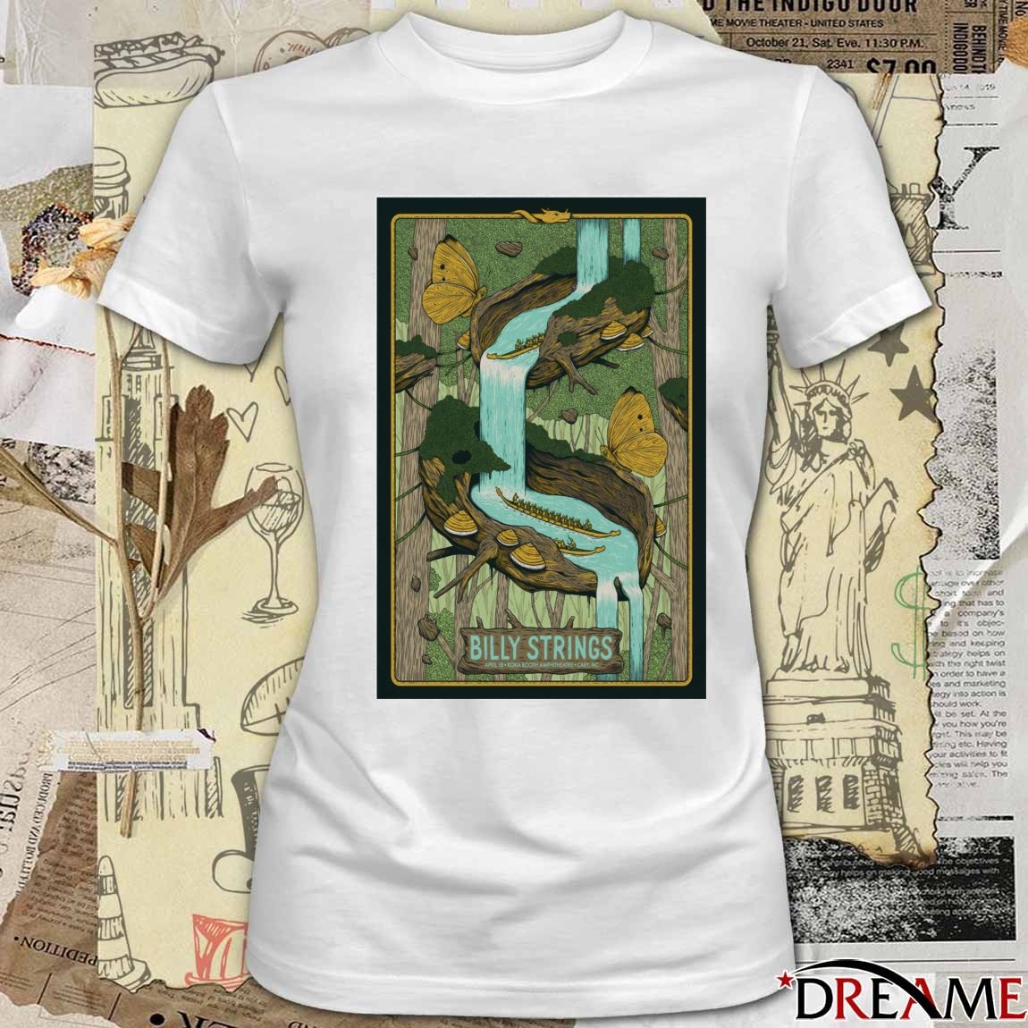 Official Poster Billy Strings April 18 2025 Koka Booth Amphitheatre Cary NC Tour t-shirt, hoodie ...