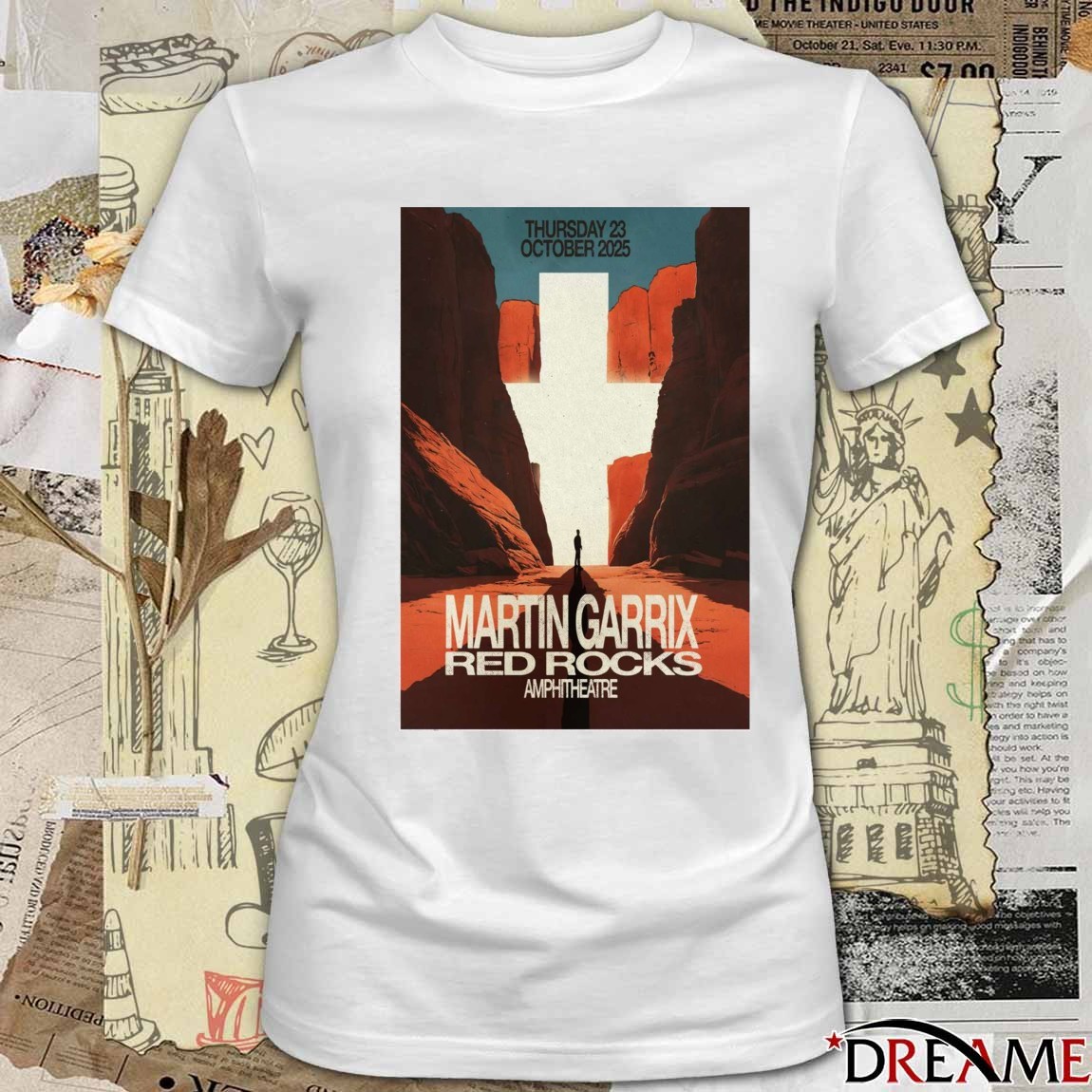 Official Poster Martin Garrix Thursday October 23 2025 Red Rocks Amphitheater t-shirt, hoodie ...