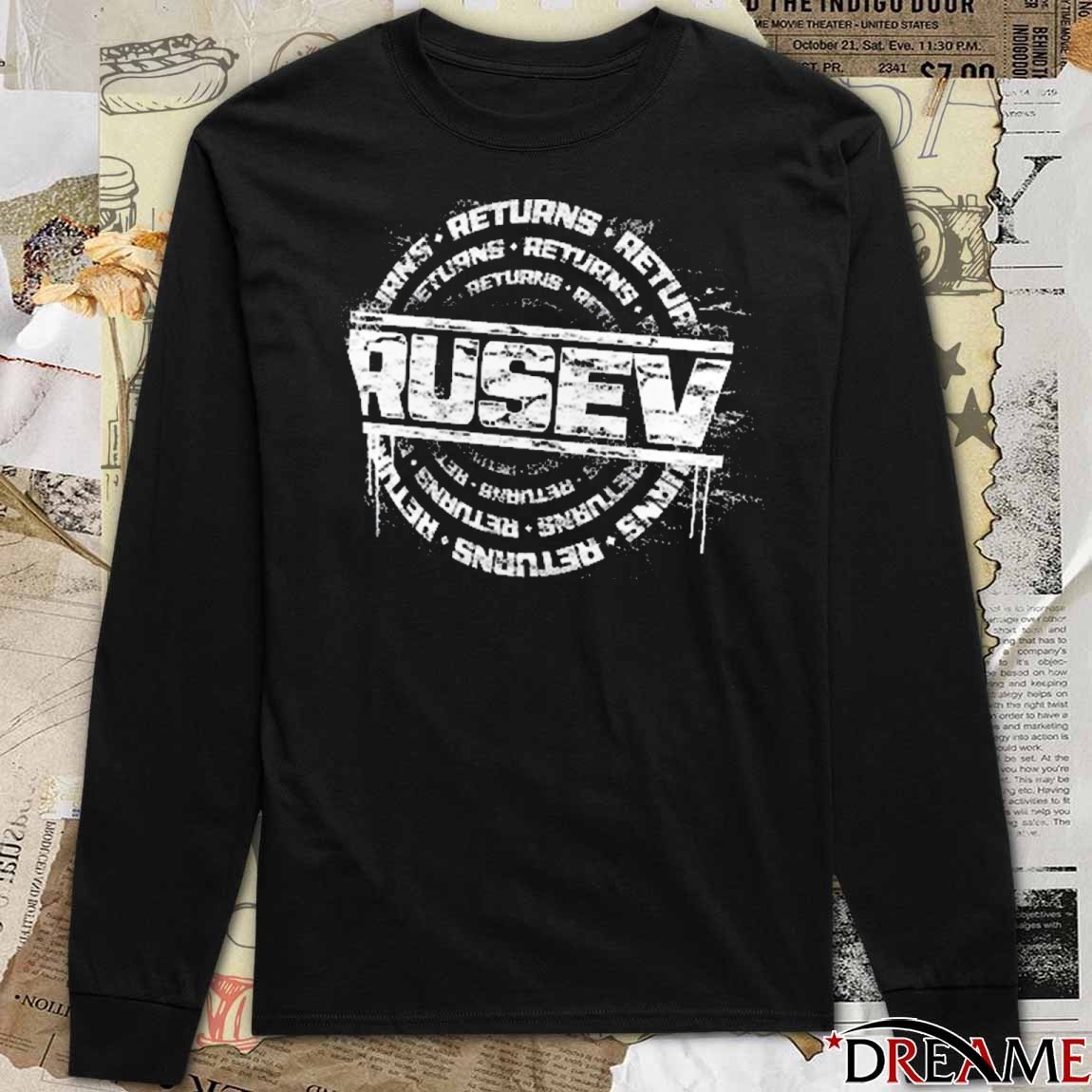 Official Rusev Black Returns WWE WrestleMania 41 2025 t-shirt, hoodie ...