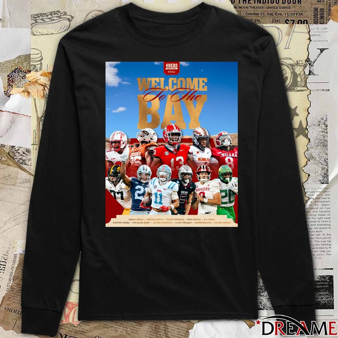 Official San Francisco 49ers Welcome To The Bay Upton Stout Alfred ...