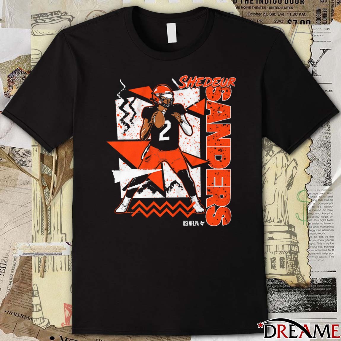 Official Shedeur Sanders Cleveland Browns 90s Style 2025 NFL Draft t ...