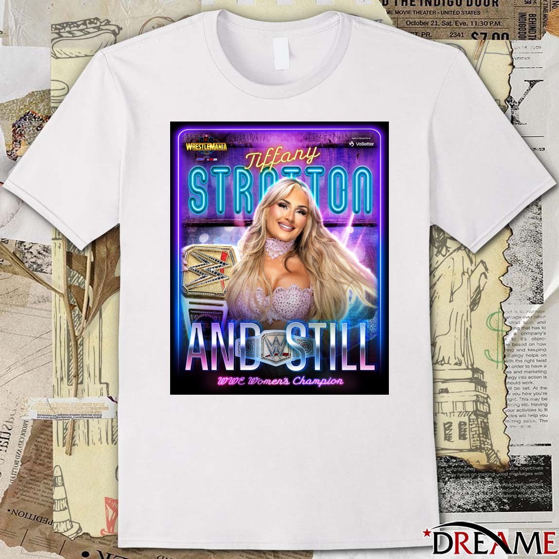 Official Tiffany Stratton And Still WWE Women's Champion WrestleMania ...