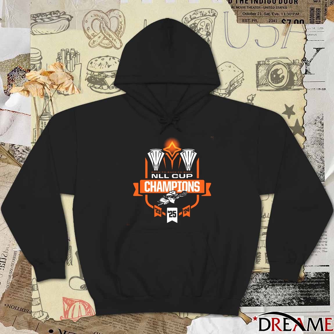 Official Buffalo Bandits Lacrosse NLL Cup Champions Back-To-Back-To-Back 2023 - 2025 t-shirt ...