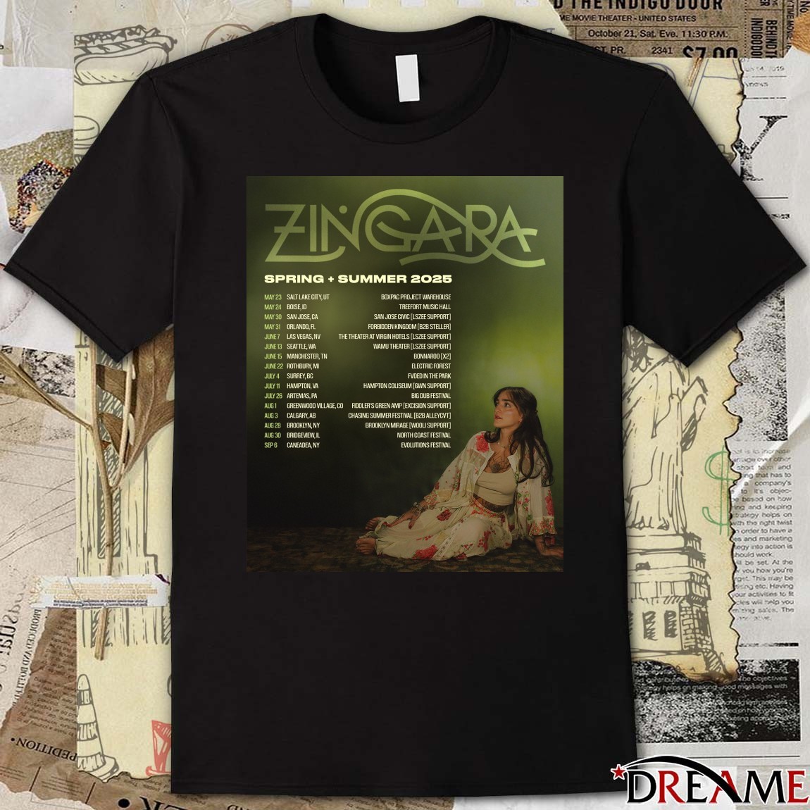 Official Poster Zingara Spring Summer Tour 2025 May 23 Salt Lake City ...