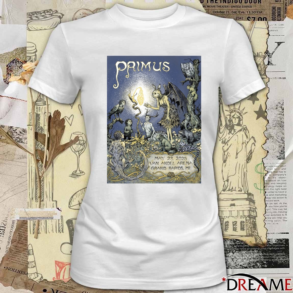 Official Primus May 28 2025 Van Andel Arena in Grand Rapids MI Poster t-shirt, hoodie, sweater ...