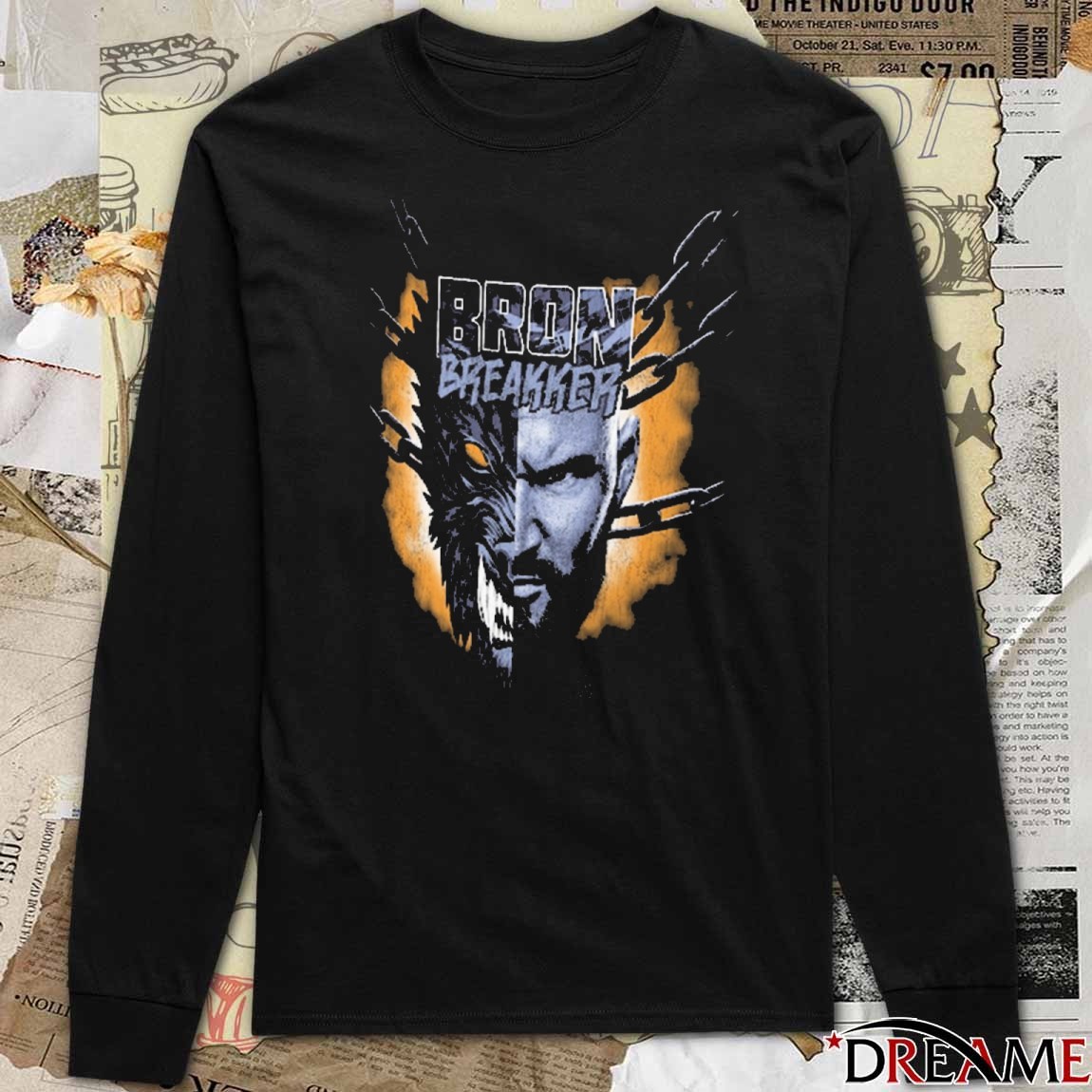 Official Ripple Junction Bron Breakker Half Wolf WWE 2025 t-shirt ...