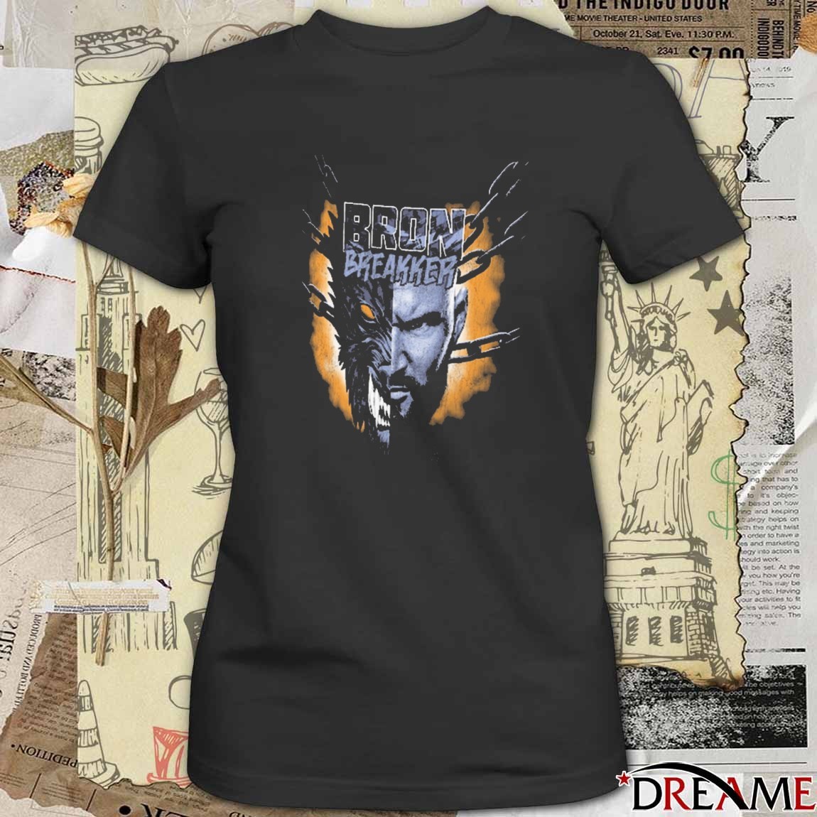 Official Ripple Junction Bron Breakker Half Wolf WWE 2025 t-shirt ...