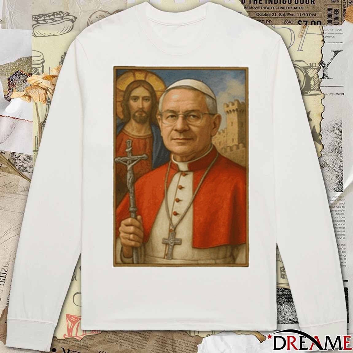 Official Robert Prevost Pope Leo XIV First American Pope Retro Poster t-shirt, hoodie, sweater ...
