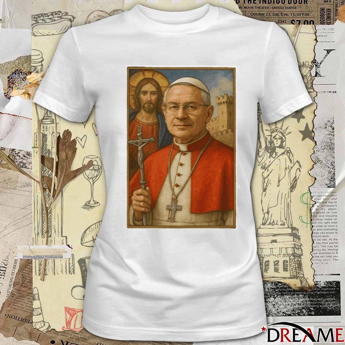 Official Robert Prevost Pope Leo XIV First American Pope Retro Poster t-shirt, hoodie, sweater ...