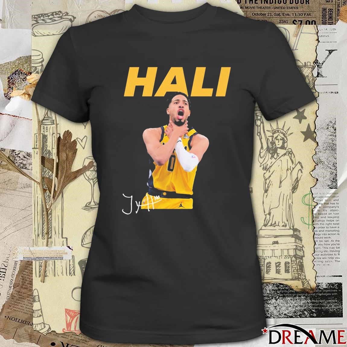 Official Tyrese Haliburton Choke Hali Signature 2025 t-shirt, hoodie, sweater, long sleeve and ...