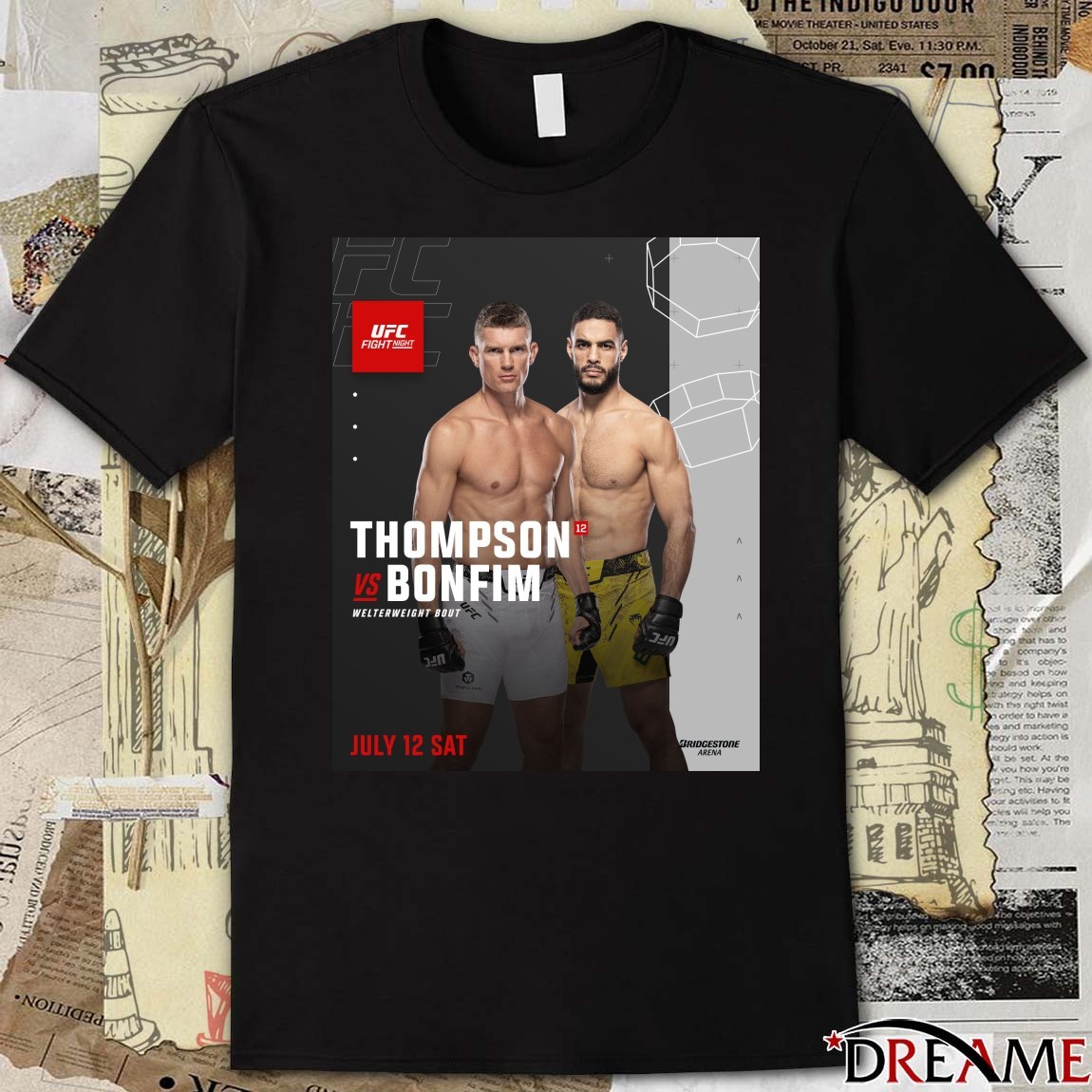 UFC Fight Night Stephen Thompson vs. Gabriel Bonfim Welterweight Bout ...