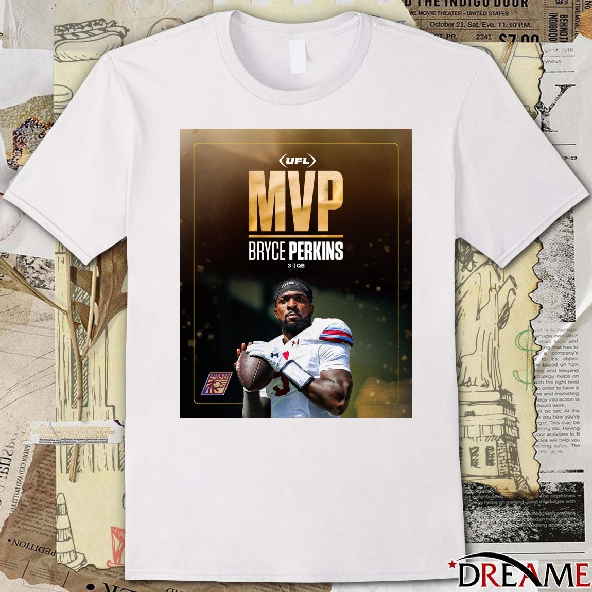 Official 2025 United Football League MVP Bryce Perkins QB Michigan ...