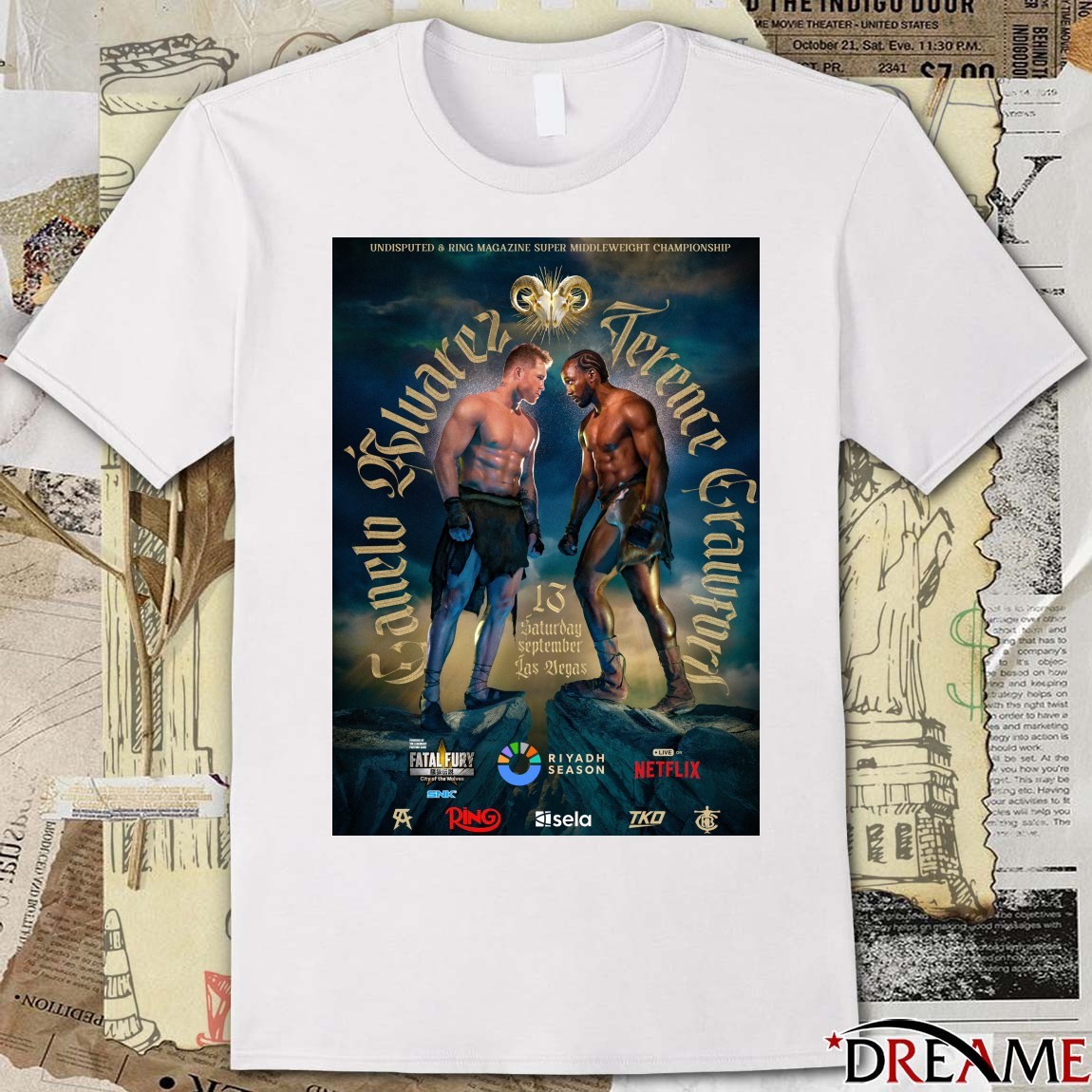 Official Canelo Alvarez Vs Terence Crawford September 13 2025 Las Vegas ...