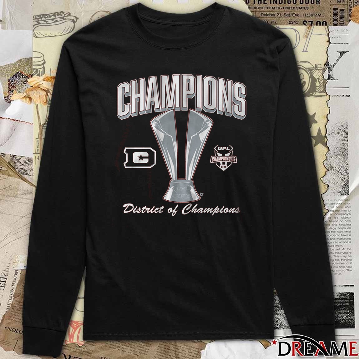 Official DC Defenders 2025 UFL Championship District Of Champions t ...