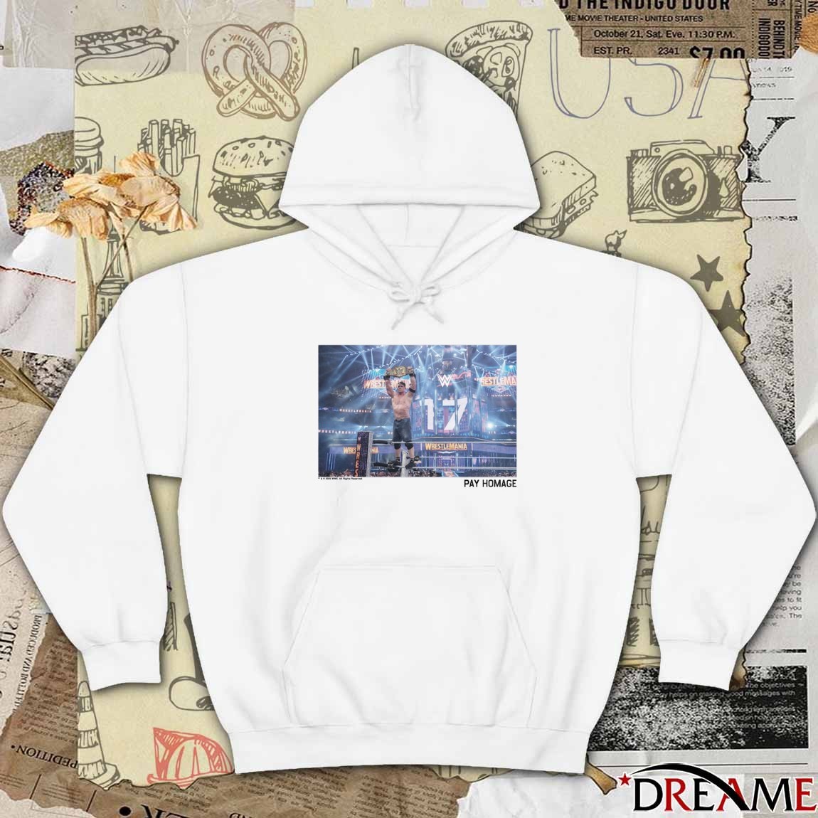 Official John Cena Ash Pay Homage WWE Wrestlemania 2025 t-shirt, hoodie ...