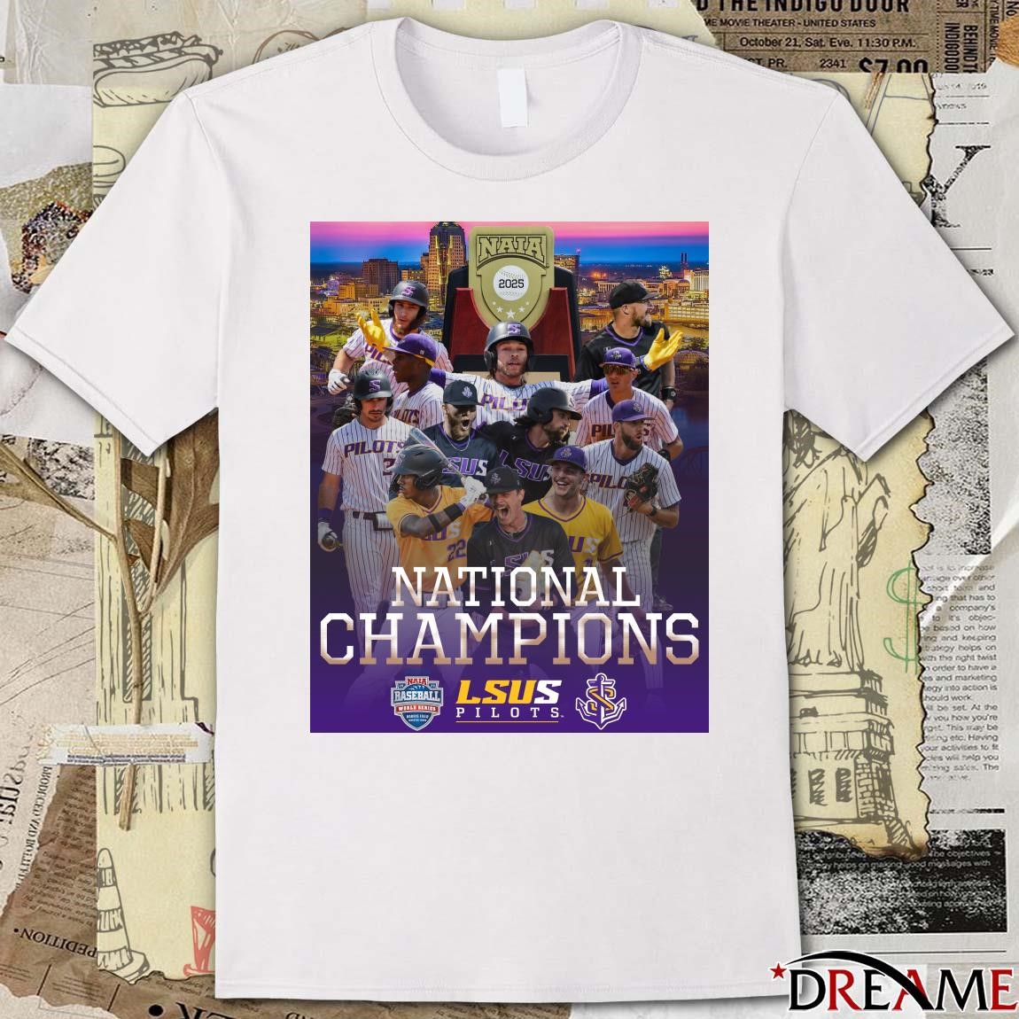 Official Poster LSU Shreveport Pilots 2025 National Champions NAIA ...