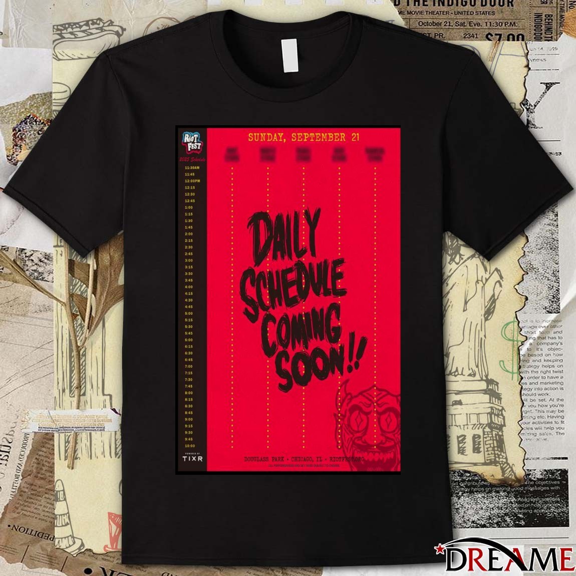 Official Poster Riot Fest Douglass Park in Chicago IL Daily Schedule ...