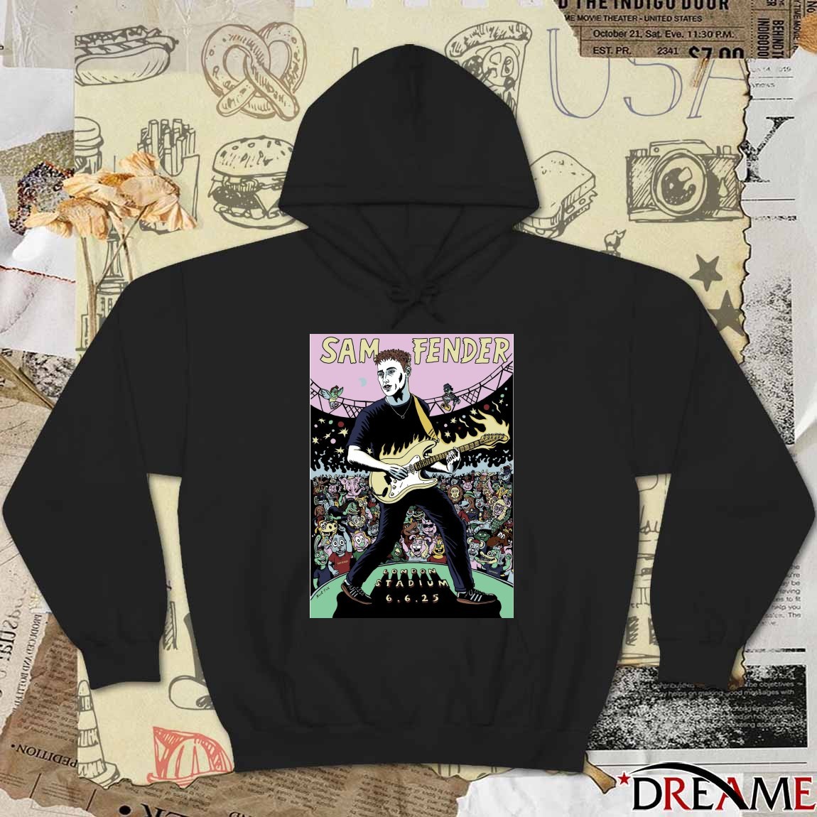 Official Poster Sam Fender at the London Stadium June 6 2025 New t ...