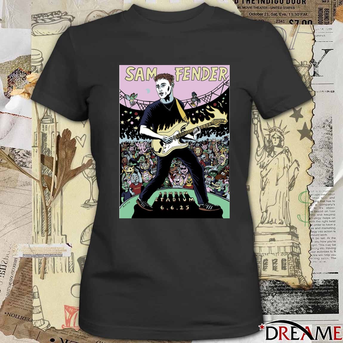 Official Poster Sam Fender at the London Stadium June 6 2025 New t ...