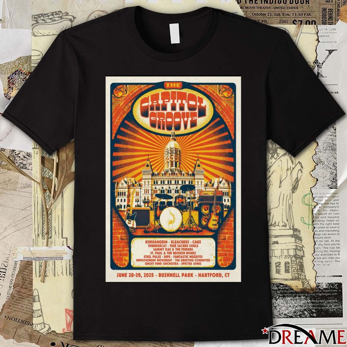 Official Poster The Capitol Groove Tour Bushnell Park Hartford CT June ...