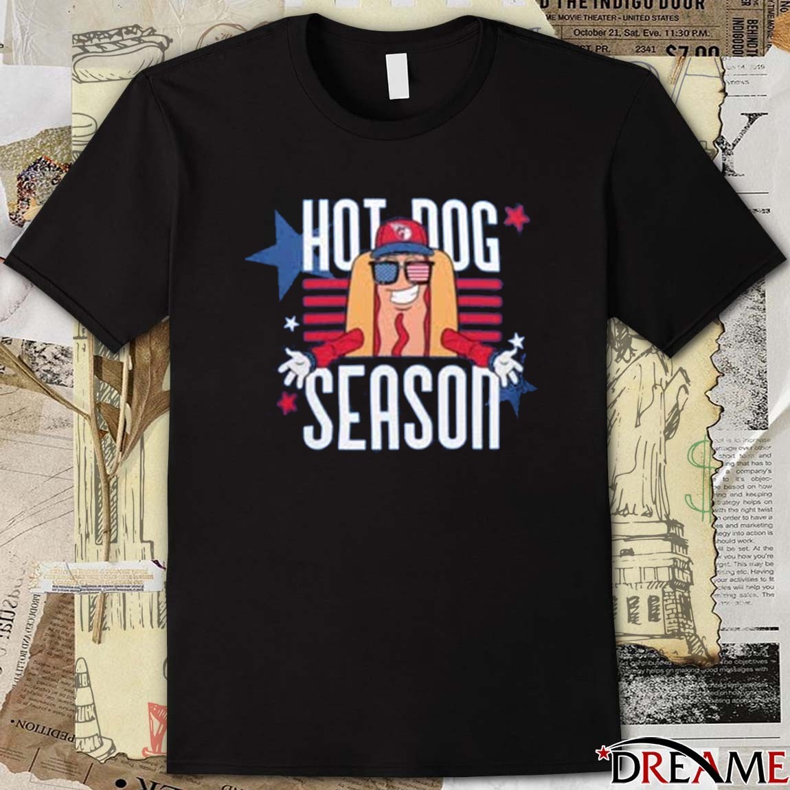 Official Cleveland Guardians Hot Dog Season July 4th 2025 t-shirt ...