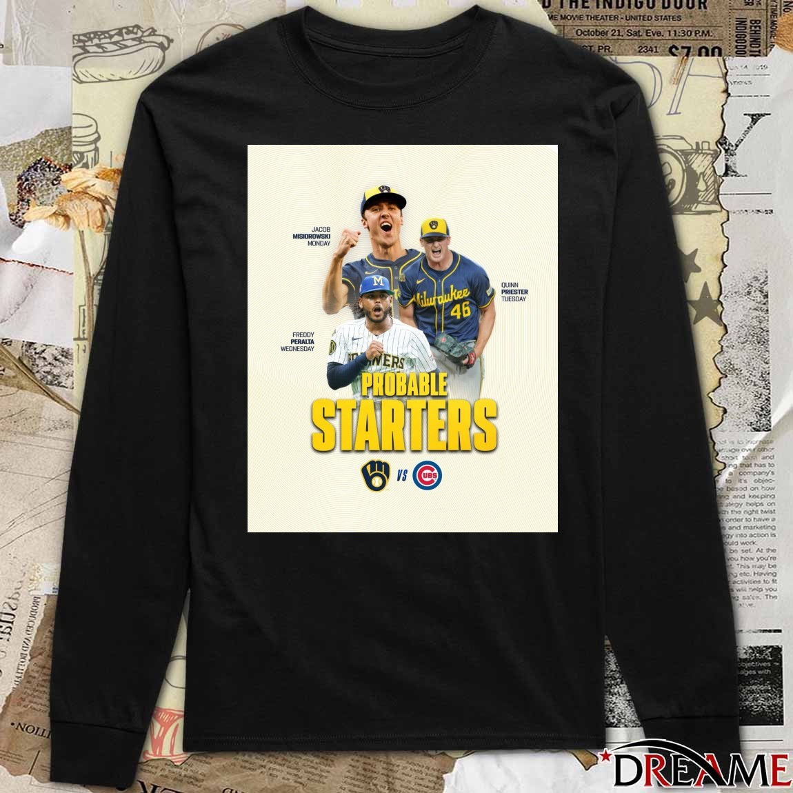 Official Jacob Misiorowski, Quinn Priester and Freddy Peralta Probable ...