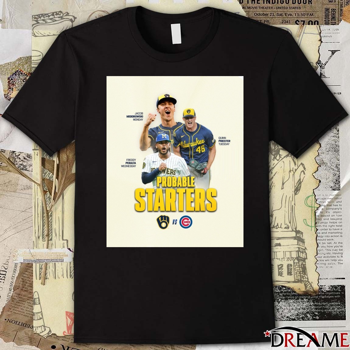 Official Jacob Misiorowski, Quinn Priester and Freddy Peralta Probable ...