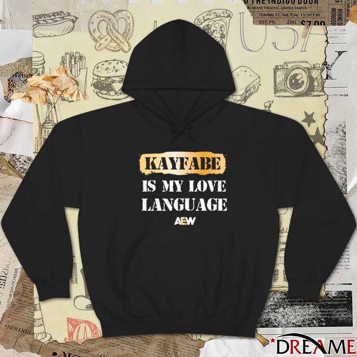 Official Kayfabe is My Love Language AEW 2025 Vintage t-shirt, hoodie ...