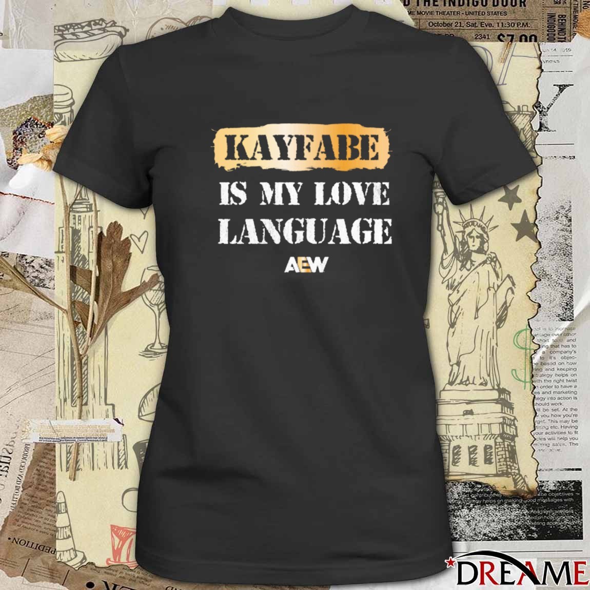 Official Kayfabe is My Love Language AEW 2025 Vintage t-shirt, hoodie ...